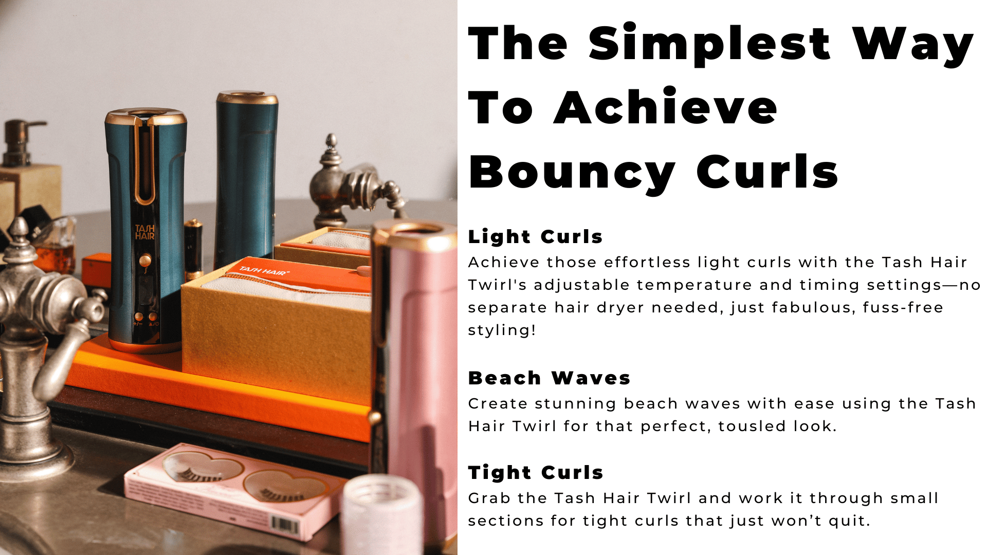 Tash Hair Twirl | Best Selling Cordless Automatic Hair Curler – Tashhair