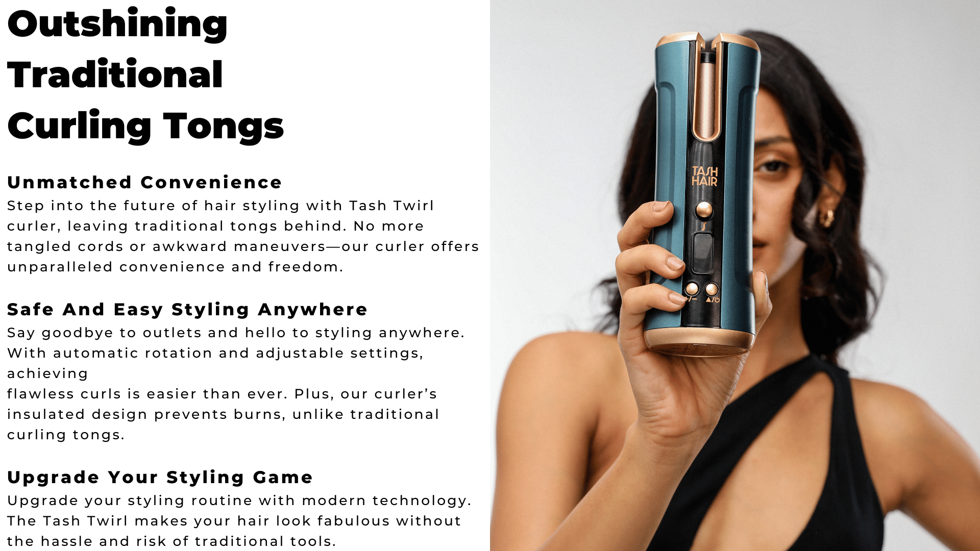 Tash Hair Twirl | Best Selling Cordless Automatic Hair Curler – Tashhair